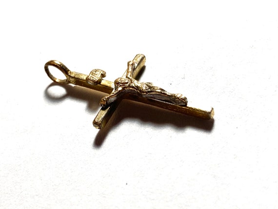 Antique 14k gf cross pendant. - Gem