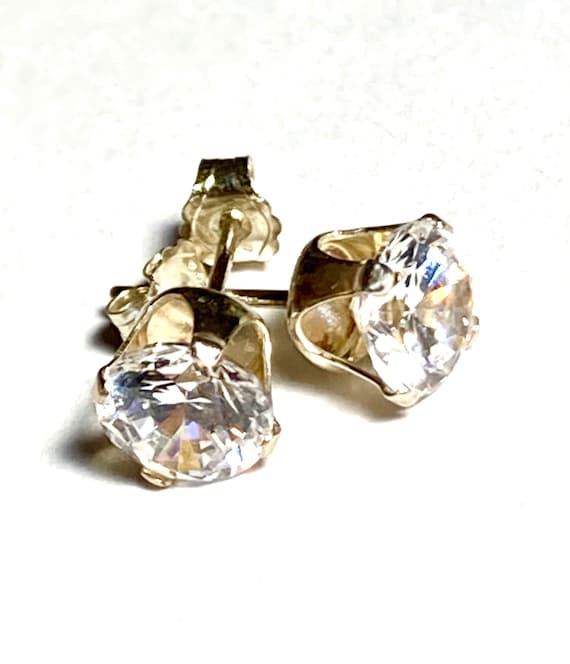 2ct Tw Cubic Zirconia Sterling Silver Earrings. Etsy