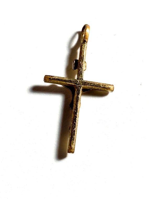 Antique 14k gf cross pendant. - Gem