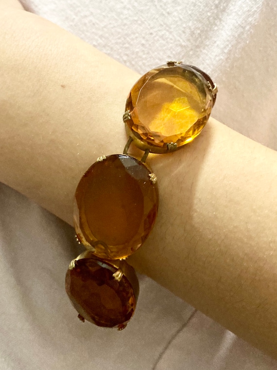 large antique topaz glass - Gem