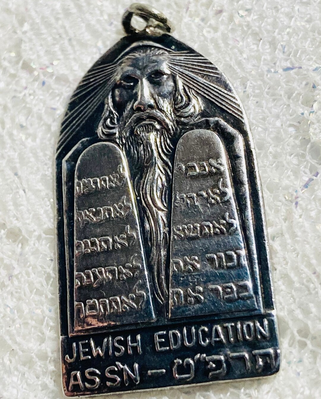 Antique Sterling Silver Man Face Religious Pendant. Solid Sterling ...