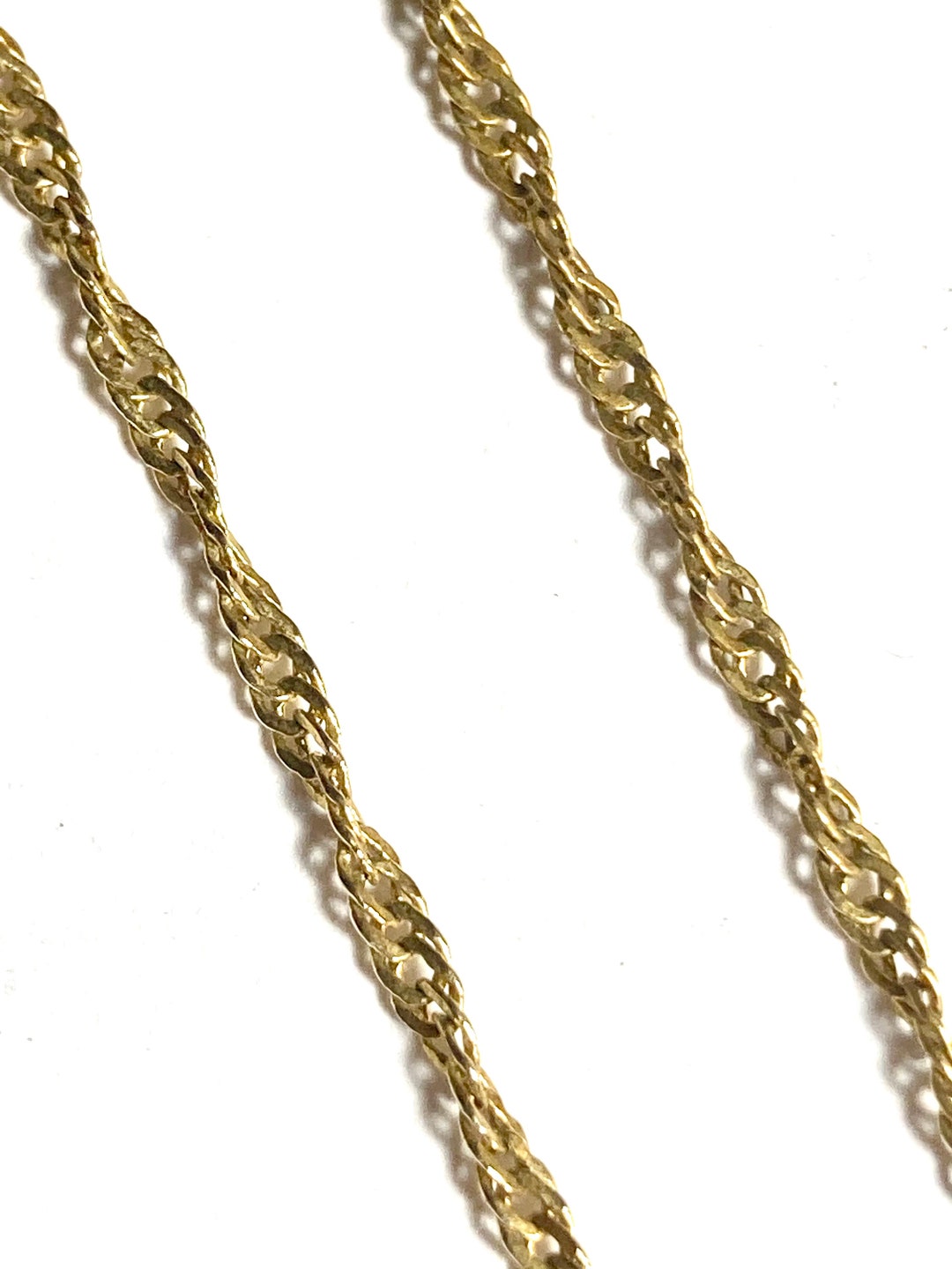 18.25” 14k Gold Filled Twist Link Chain. - Etsy