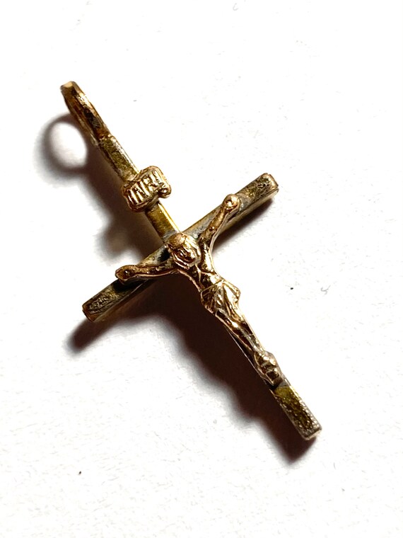 Antique 14k gf cross pendant. - Gem