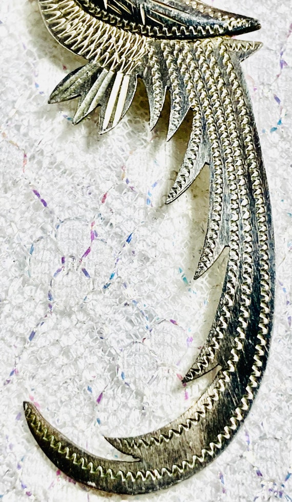 Victorian silver bird brooch pin. Hallmarked 900 silv… - Gem