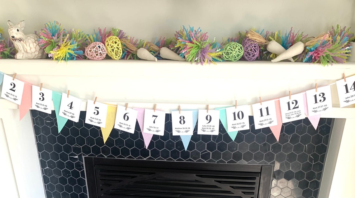 Easter Scripture Advent Calendar - Etsy