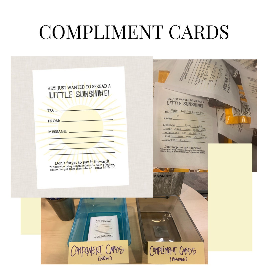 Spread Sunshine Compliment Card (mental Health Week) - Etsy