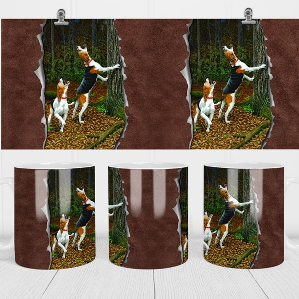 Sublimation Walker Coon Dog - Etsy