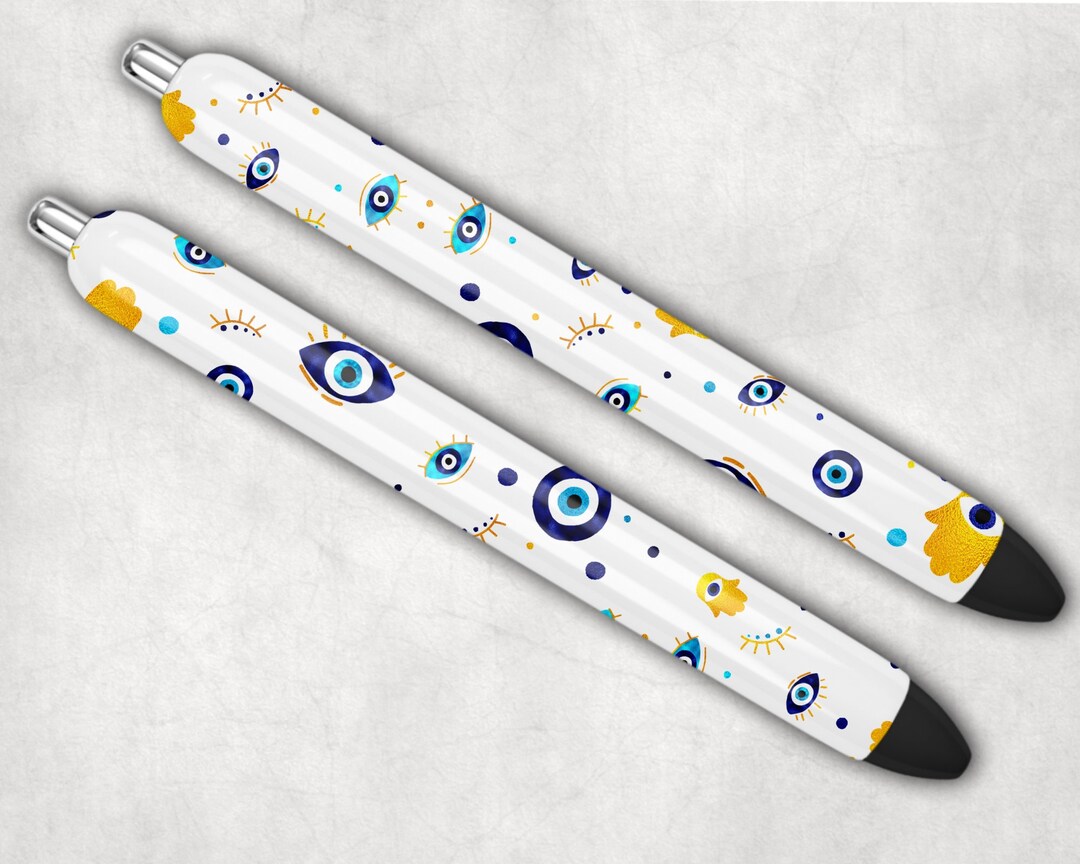 Evil Eye, Protection Symbols, Pen Wrap Design, Printable, Epoxy Pen ...