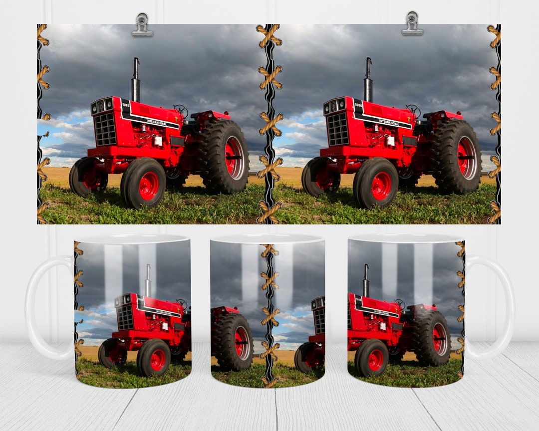 Tractor, Barnyard, Farm Life, Mug Wrap, Coffee Mug, Mug Template ...