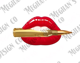 Lips Biting Bullet - Etsy