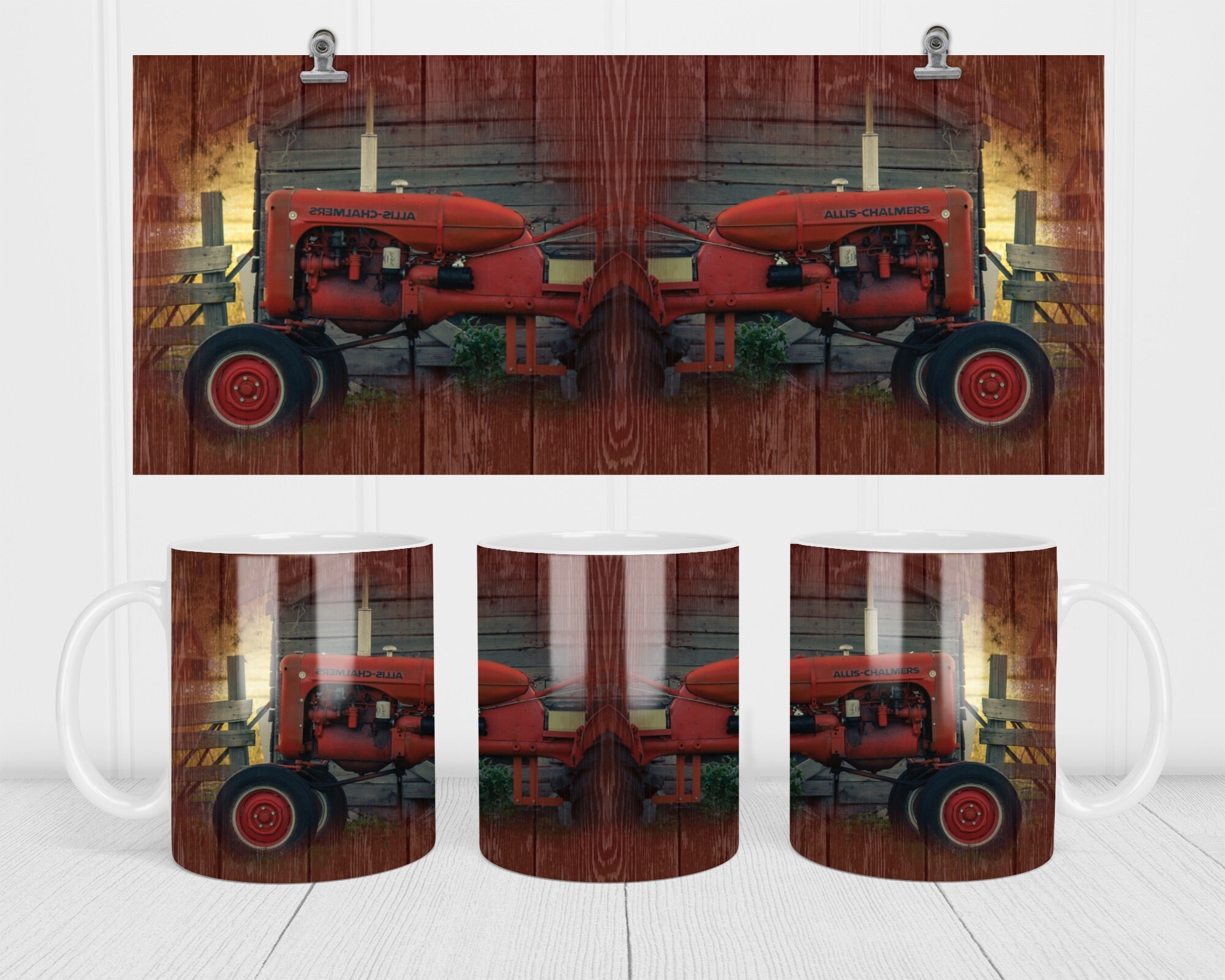 Tractor Barnyard Farm Life Mug Wrap Coffee Mug Mug - Etsy