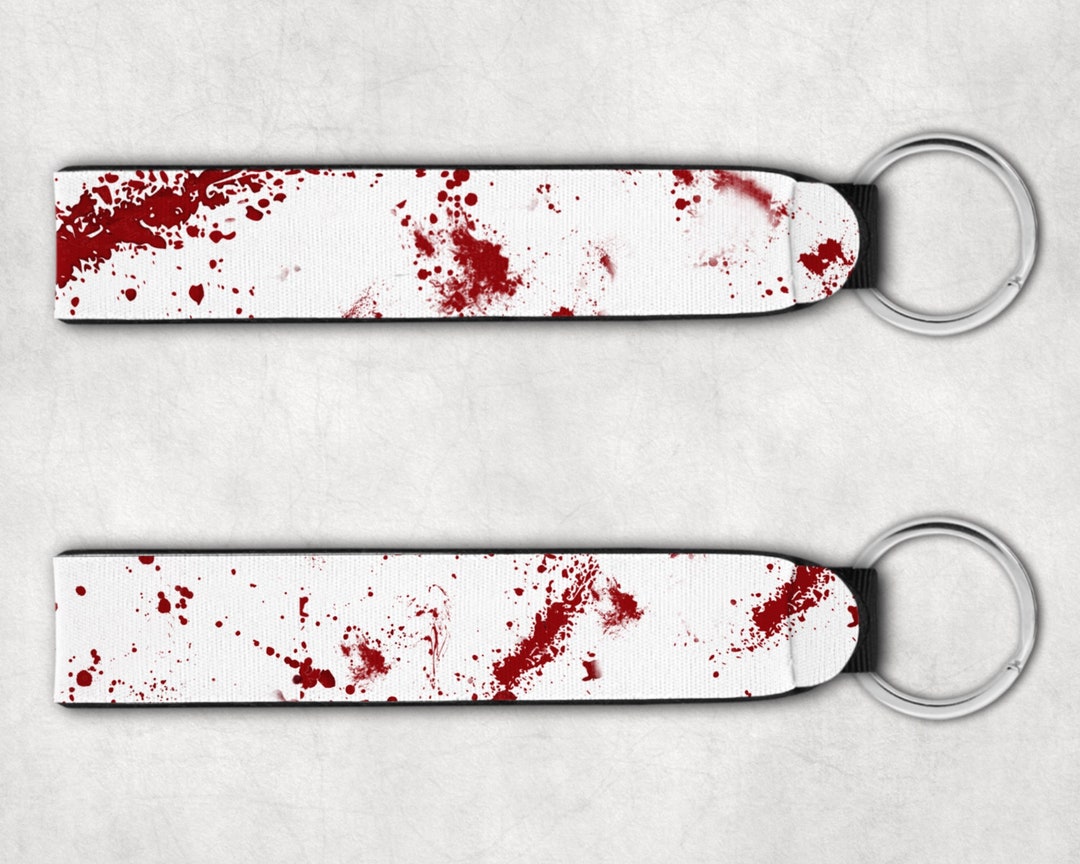 True Crime, Blood Splatter, Wristlet, Key Chain, Key Fob, Lanyard ...