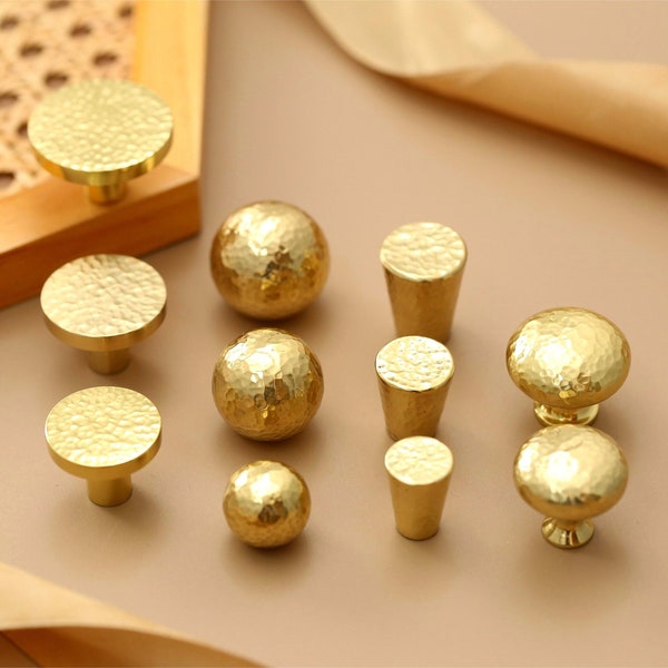 Knurled Brass Knob - Etsy