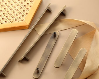 Drawer Knobs and Pulls, Invisible Rectangle Pulls, Ring Knobs, Gold Pull,dresser Knobs, Gold ...