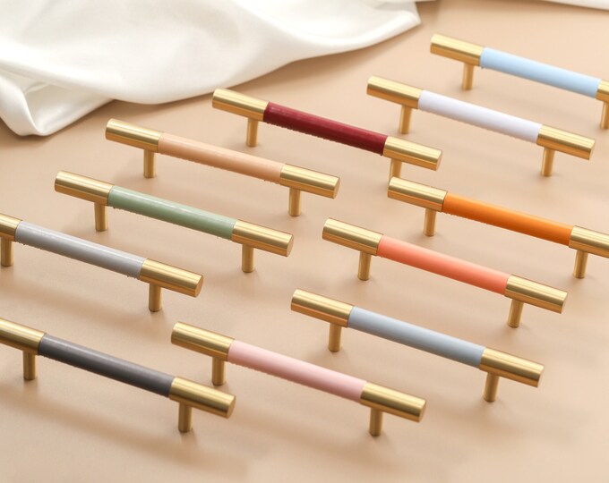 Hammered Solid Brass Round Knobs, Round Cabinet Knobs, Modern Drawer Knob Handles, Furniture ...