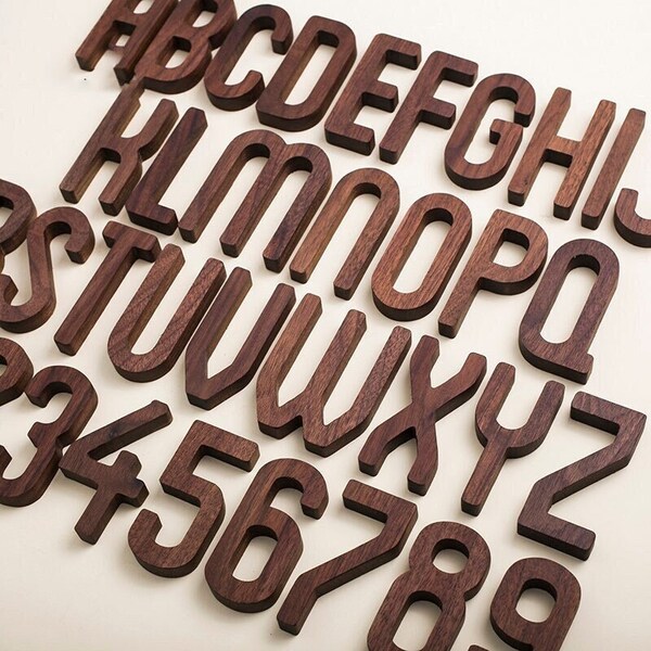 Wooden House Numbers - Etsy