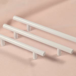 Nordic Slim Drawer Handle Pull Pure White Cabinet Pulls Knob, White ...