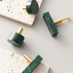 Natural Marble Cabinet Pulls Marble Crystal Drawer Knobs - Etsy