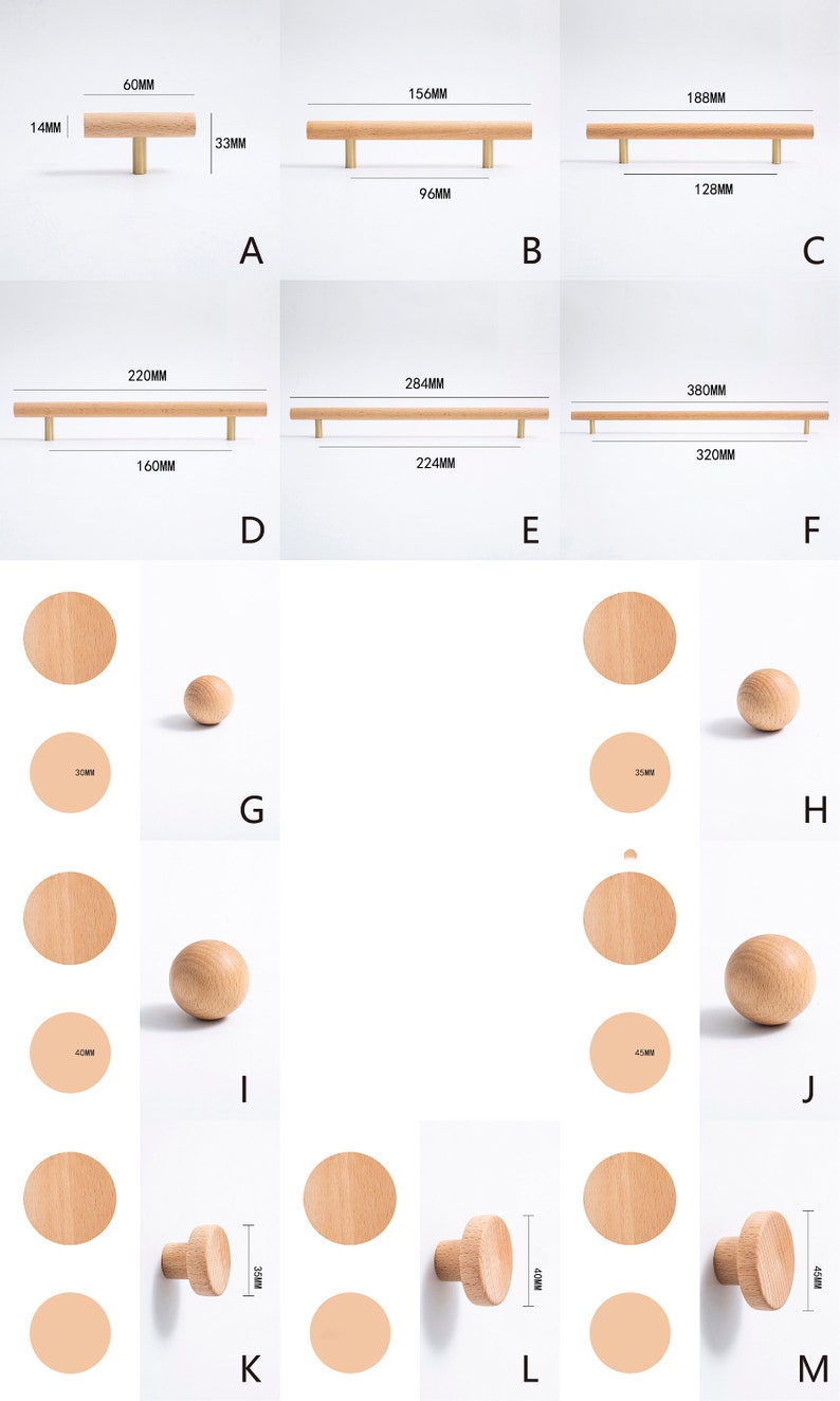 Solid Wood Cabinet Pulls Wood Drawer Knobs Handles Walnut - Etsy Canada