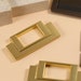 Drawer Knobs and Pulls, Invisible Rectangle Pulls, Ring Knobs, Gold Pull,dresser Knobs, Gold ...