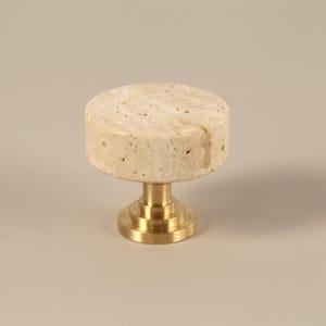 Natural Travertine Drawer Knobs Handles, Custom Engraved Art Travertine ...