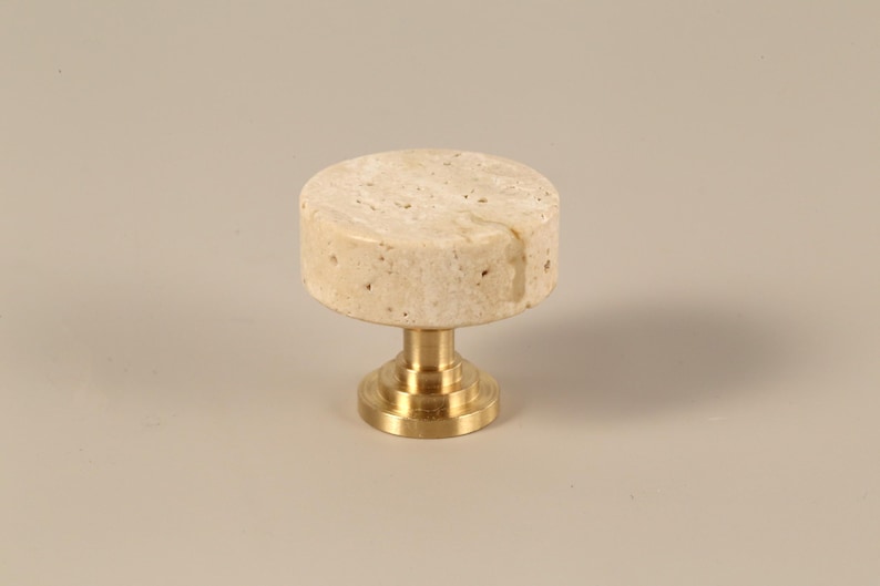 Natural Travertine Drawer Knobs Handles, Custom Engraved Art Travertine ...
