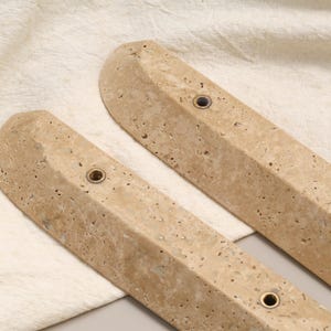 Natural Travertine Drawer Knobs Handles, Custom Engraved Art Travertine ...