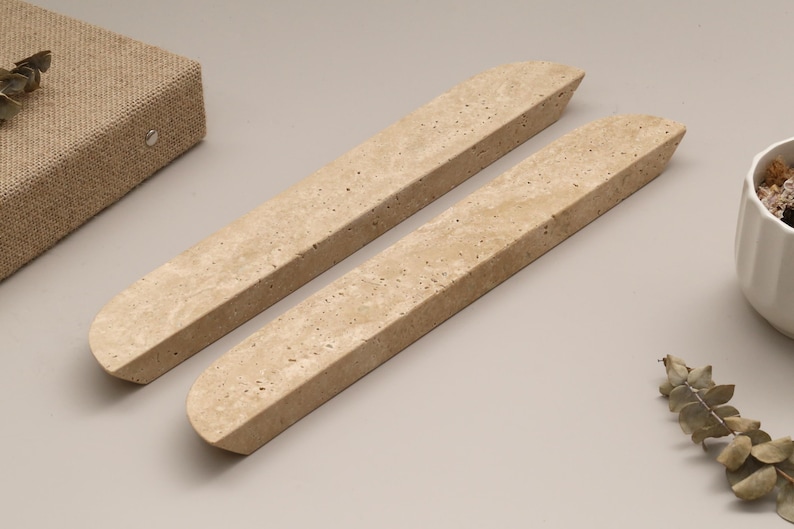 Poignées de boutons de tiroir en travertin naturel, poignées de boutons ...