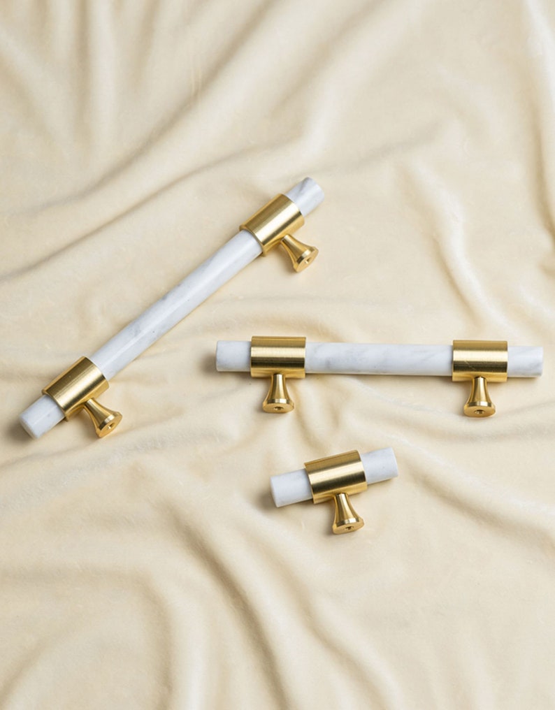 Nature Marble Cabinet Pulls Marble Drawer Knobs Pulls - Etsy UK