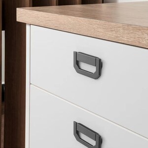 Invisible Rectangle Pulls, Ring Knobs, Drawer Knobs, Gold Pull,dresser Knobs, Gold Ring Pull ...