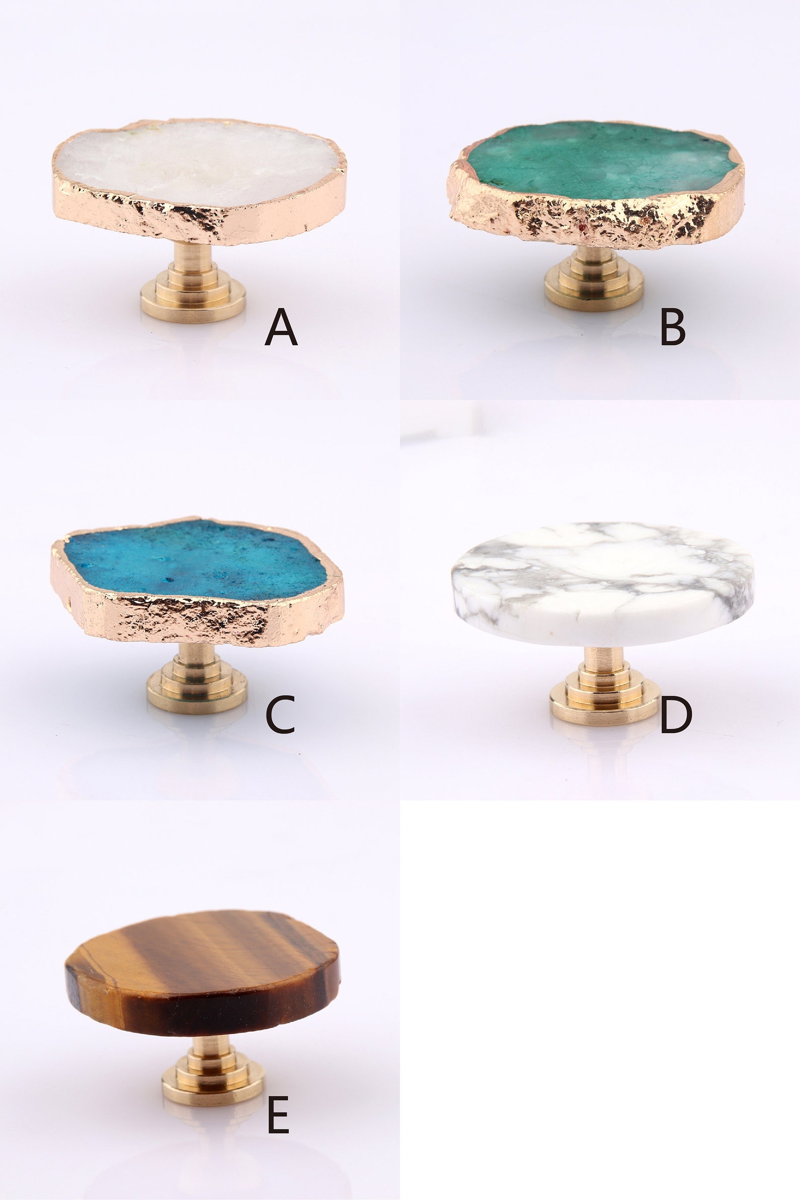 Gold Edging Crystal Drawer Knob Cabinet Knobs Dresser Knob - Etsy