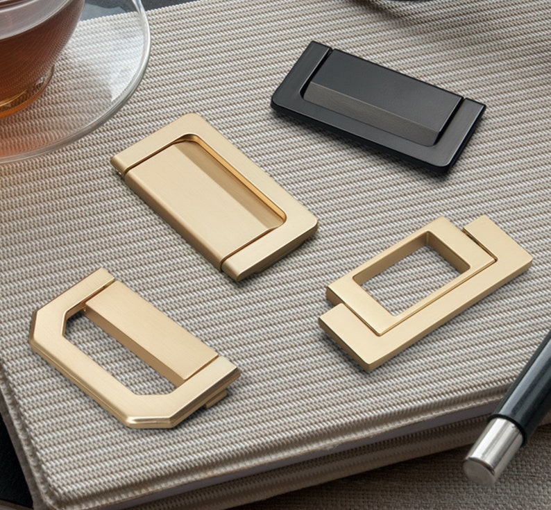 Drawer Knobs and Pulls Invisible Rectangle Pulls Ring Knobs - Etsy