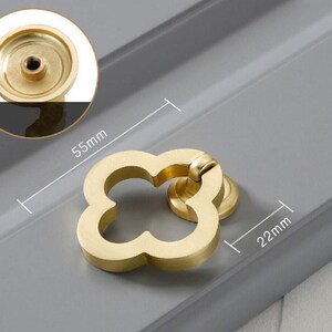 Drawer Knobs and Pulls, Invisible Rectangle Pulls, Ring Knobs, Gold ...