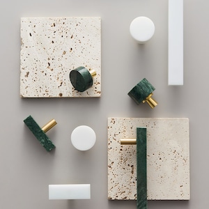 Natural Marble Cabinet Pulls Marble Crystal Drawer Knobs - Etsy