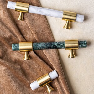 Nature Marble Cabinet Pulls Marble Drawer Knobs Pulls - Etsy UK