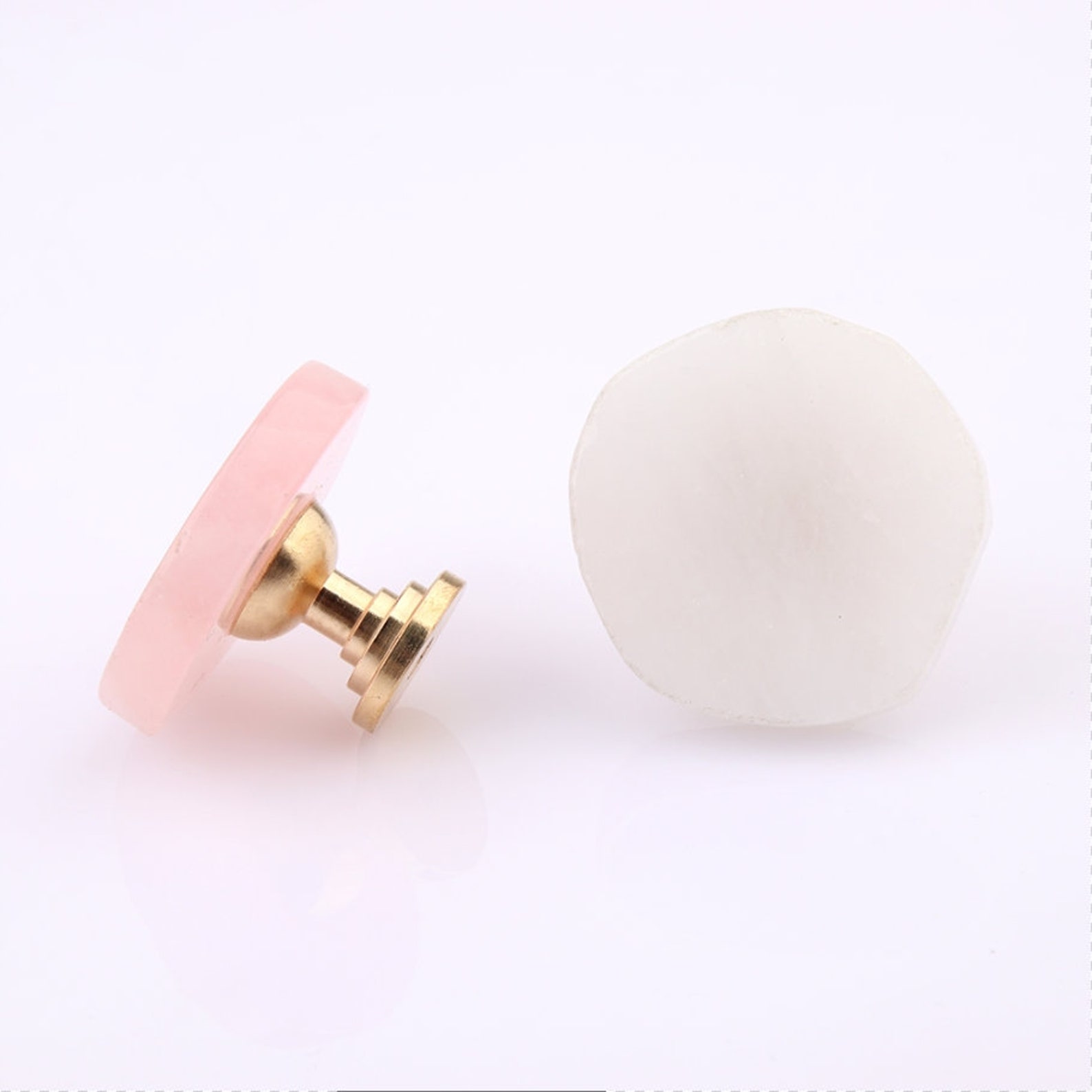 Baby Pink Flat Round Knob Minimalist Round Knob Nursery - Etsy
