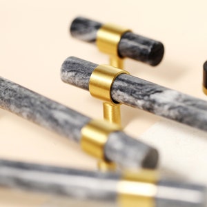 Marble Drawer Knobs Pulls Handles/ Nature Marble Cabinet Pulls/name ...