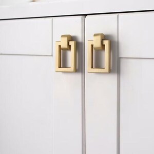 Drawer Knobs and Pulls Invisible Rectangle Pulls Ring Knobs - Etsy