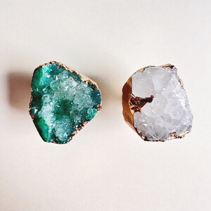 Green Crystal Brass Base Drawer Handle Knob Cabinet Knobs Pull Handle ...