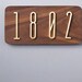 Modern Brass House Numbers Stickers/ Brass House Letter Sign / - Etsy