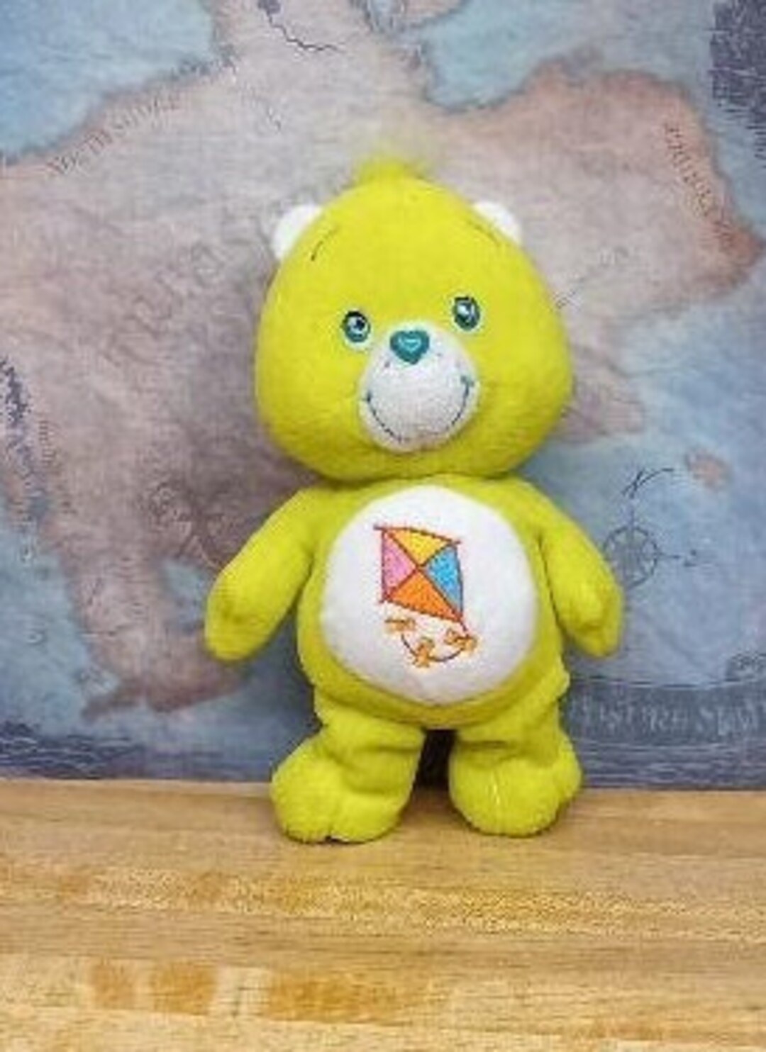 Vintage Care Bears Lime Green Collector Bear Stuffed Animal - Etsy