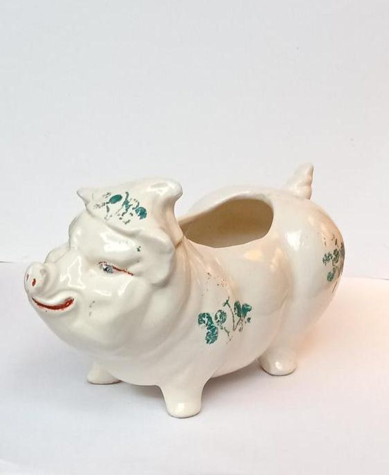Vintage Pig Planter USA Hull Pottery #60 Floral Decor - Etsy