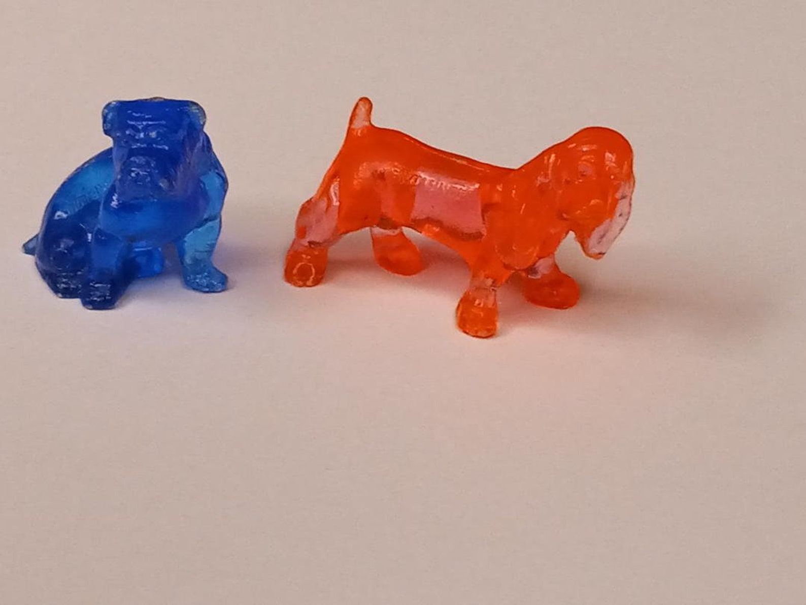 Vintage Lucite Clear Plastic Miniature Dog Figurines - Etsy