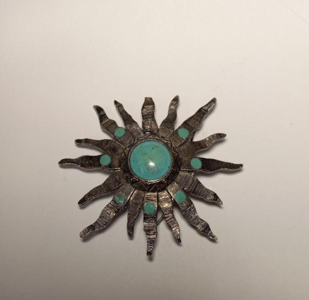 RARE Vintage St. Labre Starburst Brooch/pin Signed - Etsy