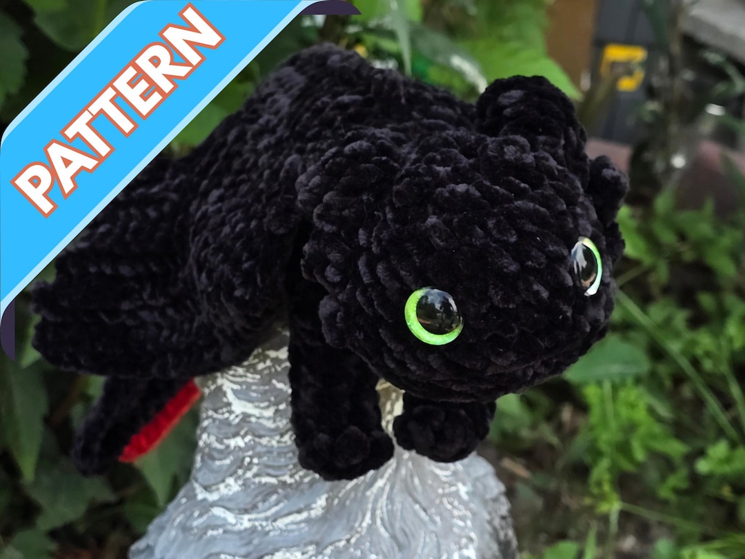 Toothless & Light Fury Crochet Pattern | Dragon Plush (PDF Pattern) - Etsy