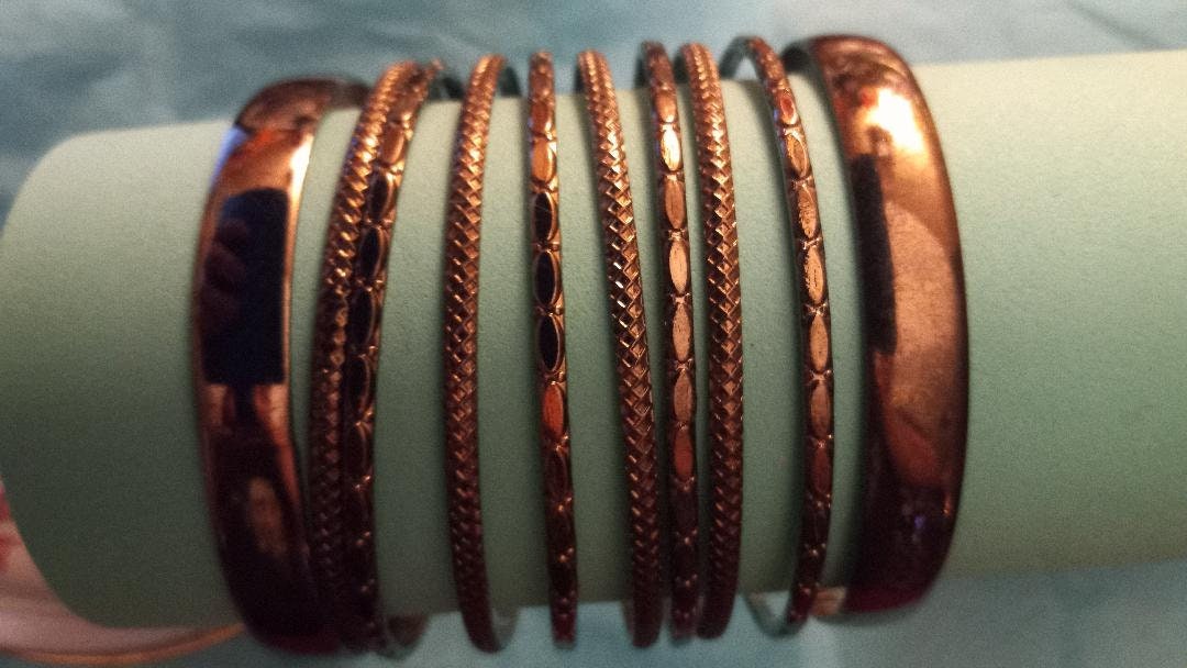 Vintage Metal Bangles/bracelets Set of 10 - Etsy