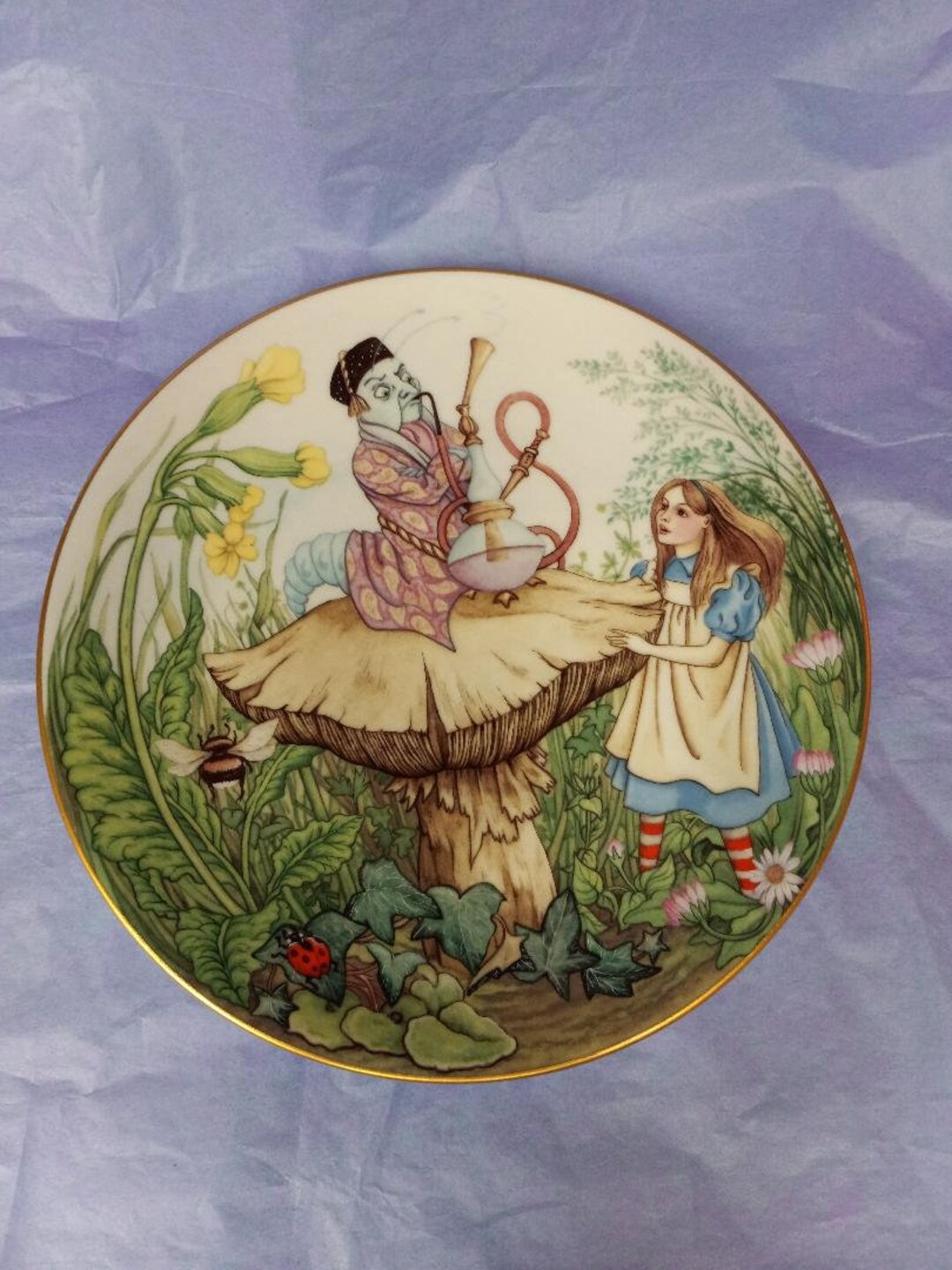 Vintage Alice in Wonderland Porcelain Plate 1981 Sandy Nightingale - Etsy
