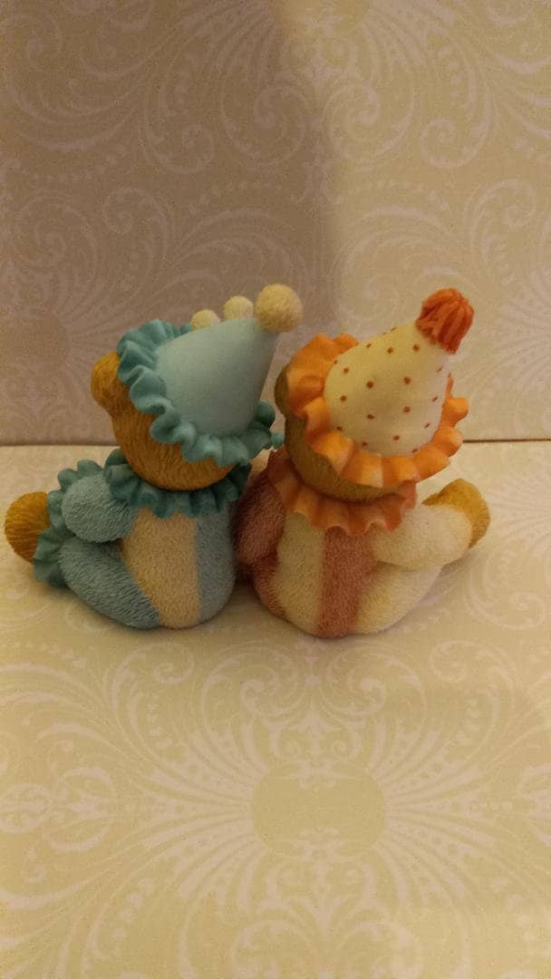 Cherished Teddies Collectable Bears Palmer and Charlene "clowning ...