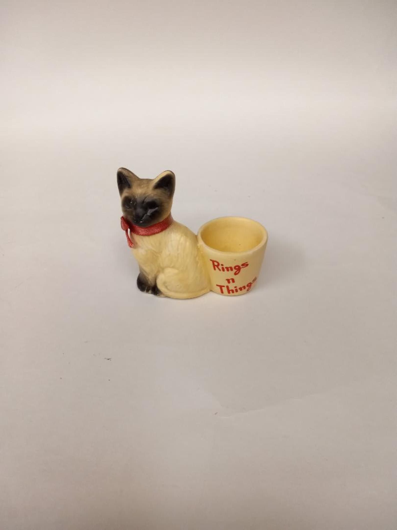 Rare Vintage Korean Lego Siamese Cat Trinket Holder - Etsy