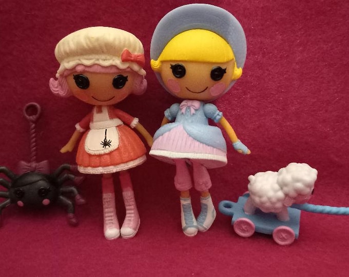 Lalaloopsy Tuffet Miss Muffet and Little Bah Peep Mini Dolls - Etsy